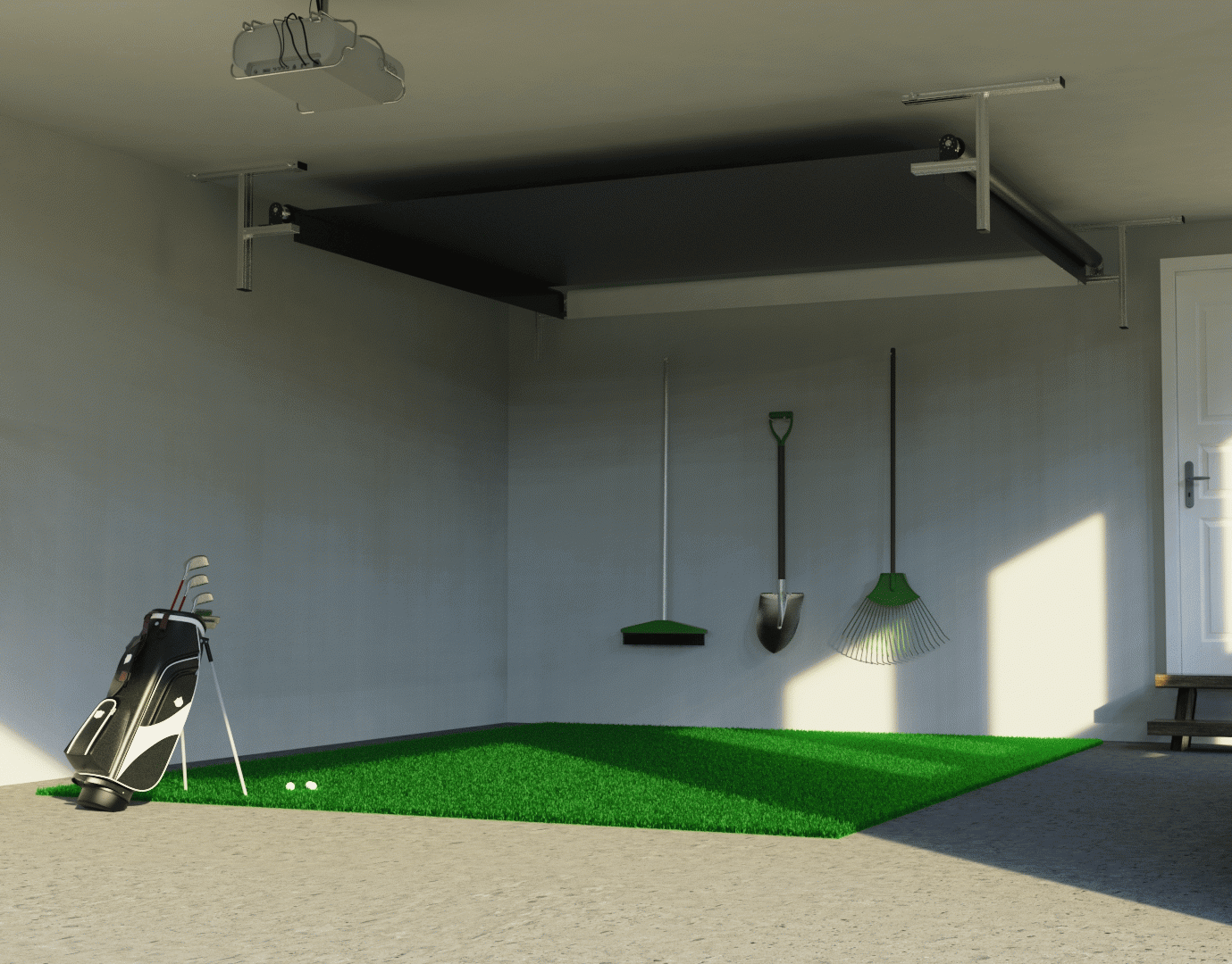Retractable Golf Screens, Enclosures and Nets | Garage Golf