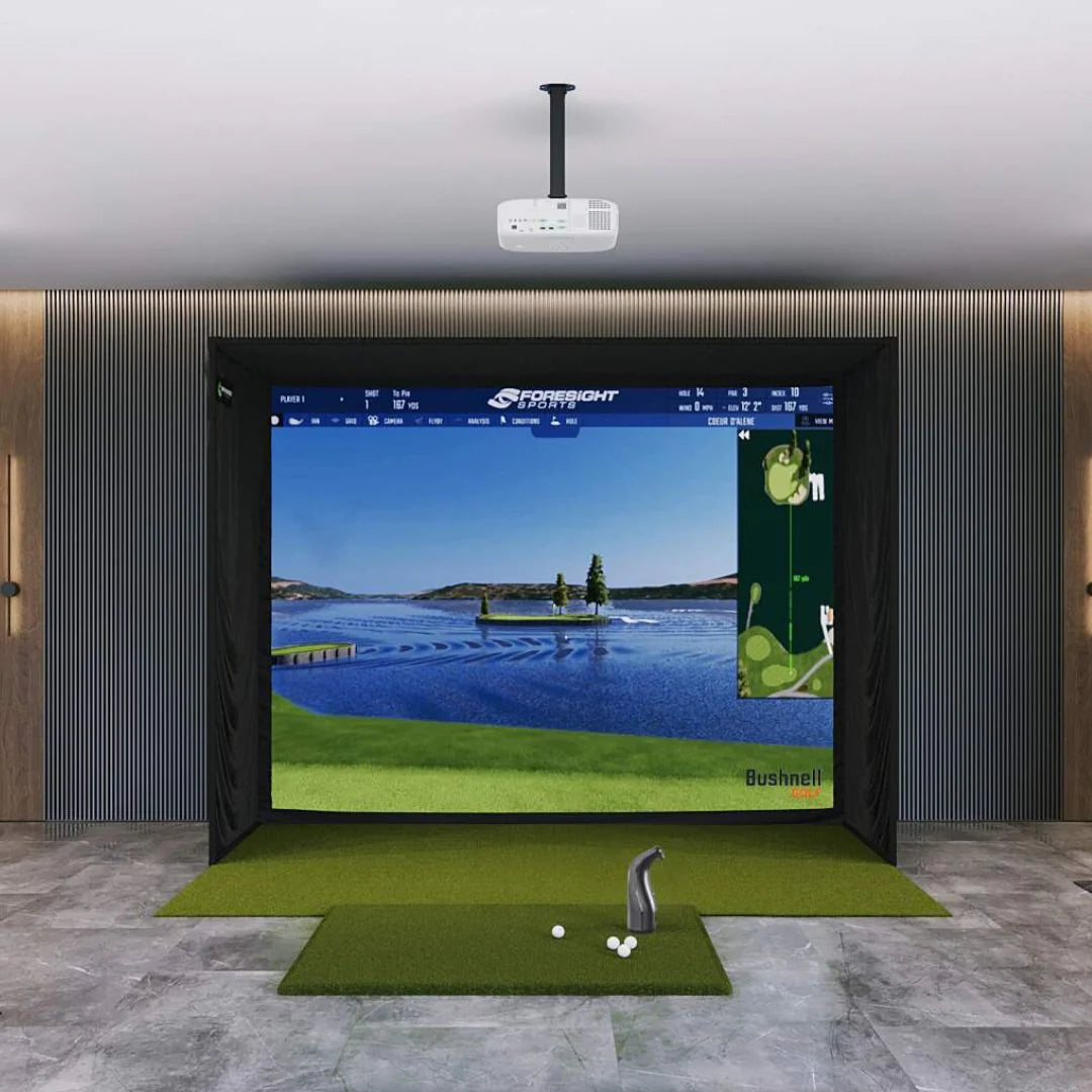 Bushnell Launch Pro SIG10 Golf Simulator Package | MyGarageGolf.com