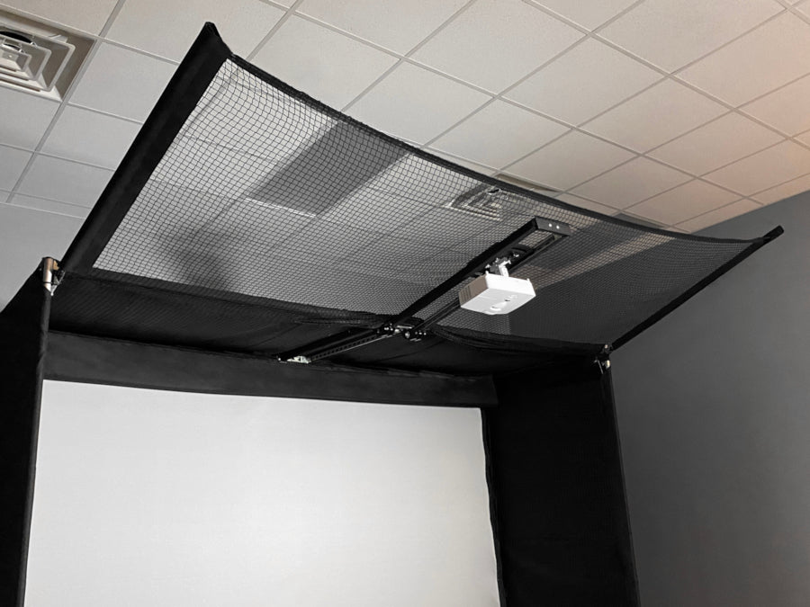 ALLSPORTSYSTEMS SkyGuard™ Golf Simulator Safety Netting System | Garage ...